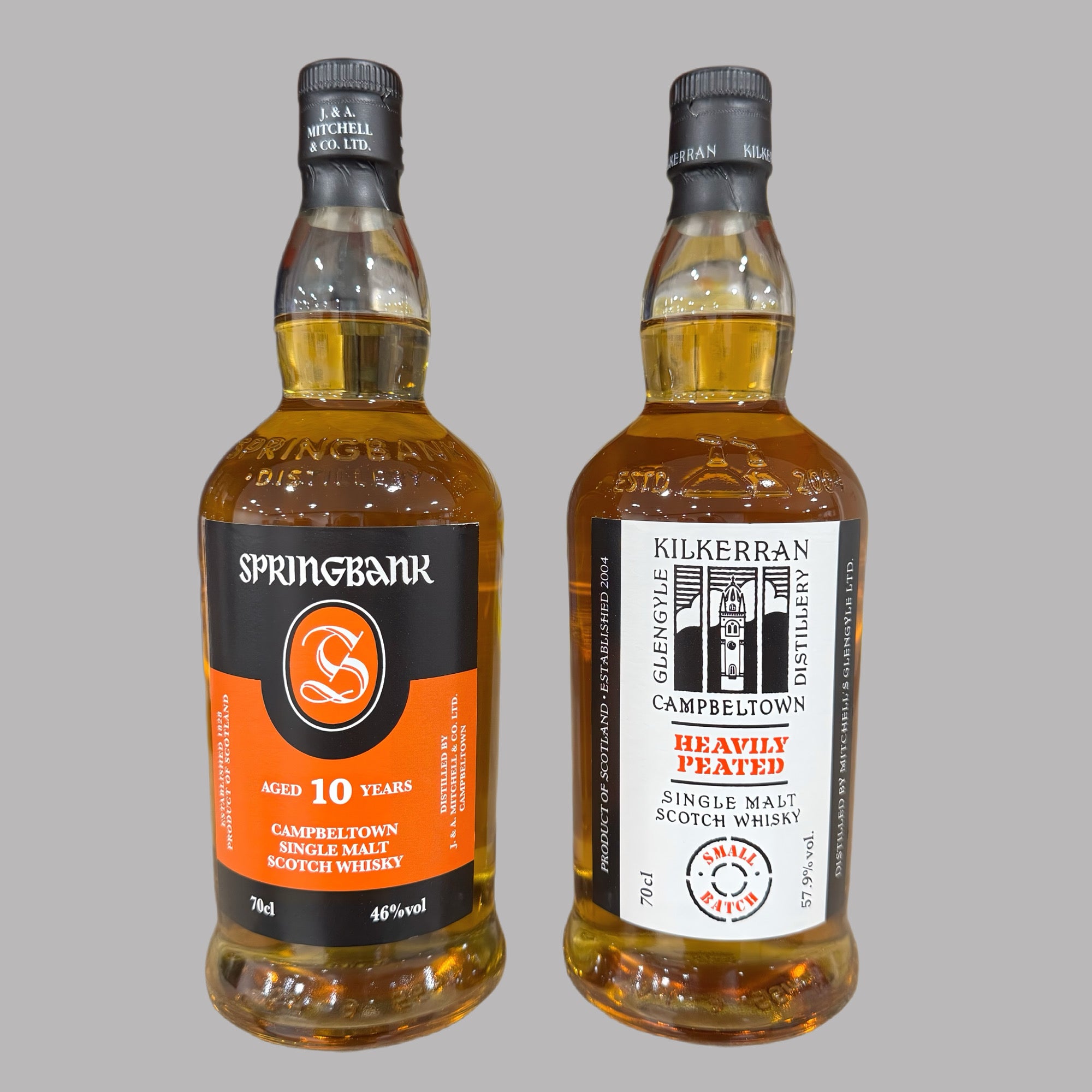 Springbank 10yr & Kilkerran Heavily Peated Batch 10 Duo | Vino Direct ...